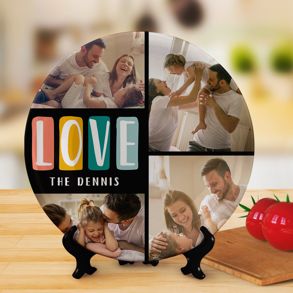 Personalized Photo Ceramics Decorative Plate - MadeMine Custom Drop ...