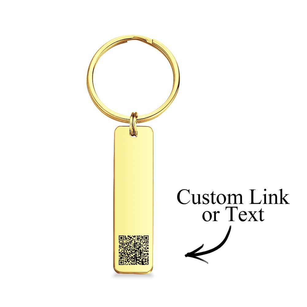 Custom Engraved QR Code keychains - MadeMine Custom Drop Shipping
