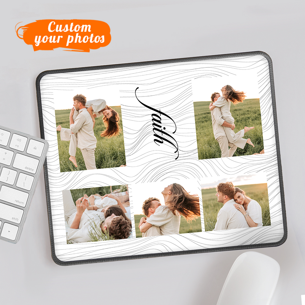 Personalised Photo Collage Mousepad Gaming Mouse Pad For Couple ...