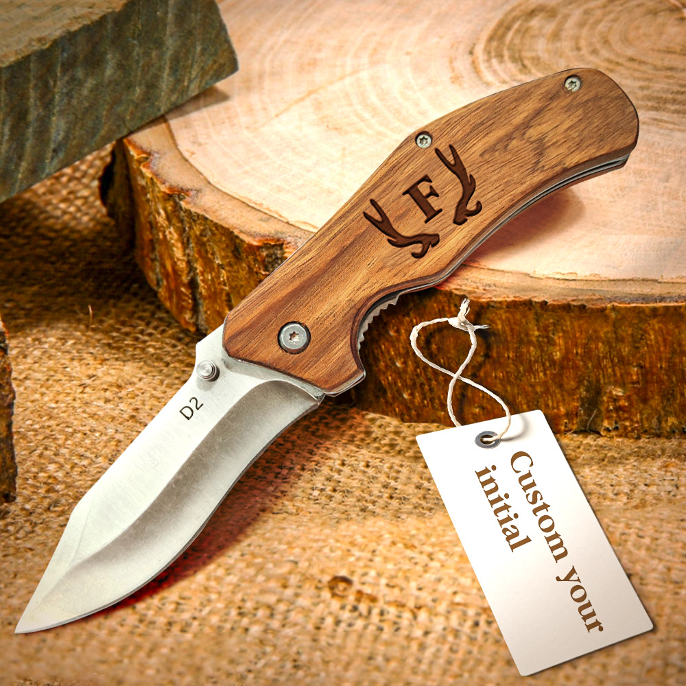 Custom Engraved Pocket Knife Monogrammed Folding Knife Groomsmen ...