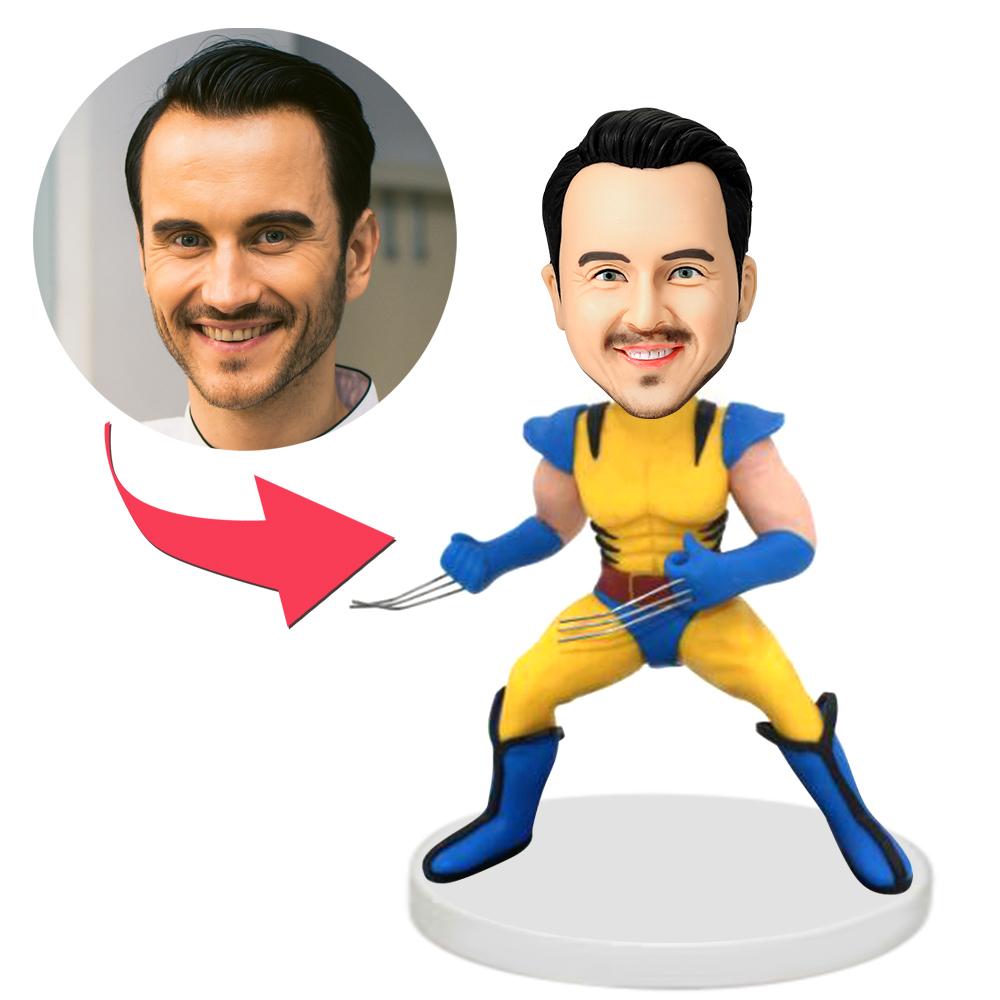 Wolverine Popular Custom Bobblehead With Engraved Text - MadeMine ...