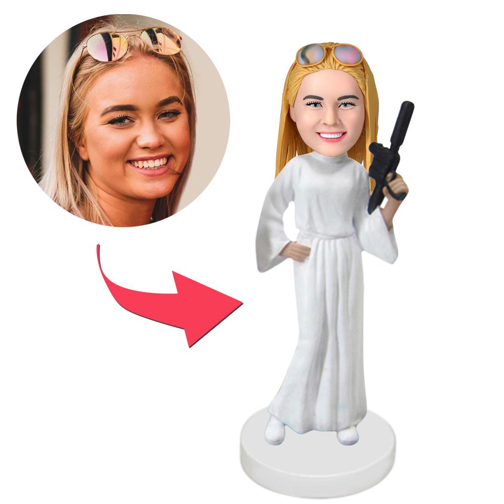 Princess Leah in Star Wars Custom Bobblehead With Engraved Text ...