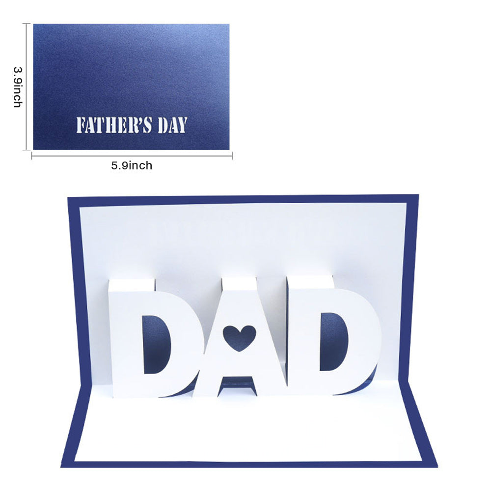 Father's Day Card Dad 3D Pop Up Greeting Card for Him - MadeMine Custom ...