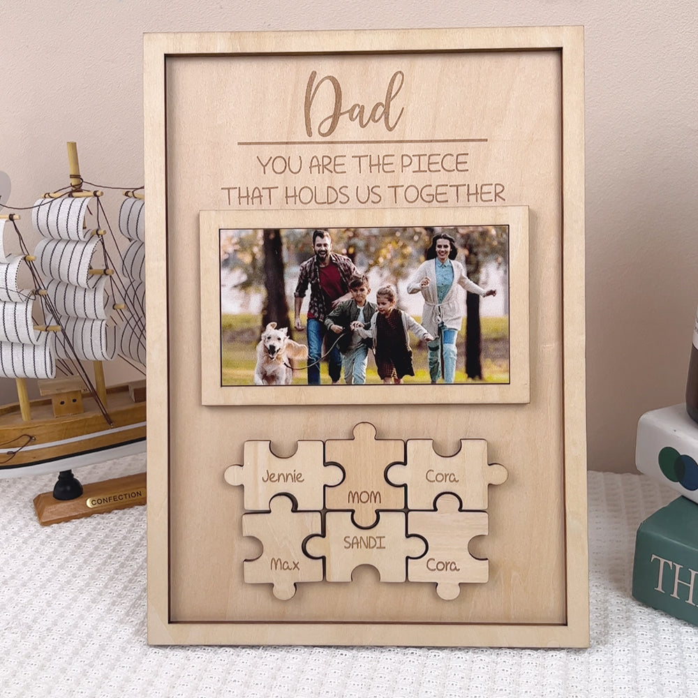 Father's Day Gifts Custom Dad You Are the Piece That Holds Us Together ...