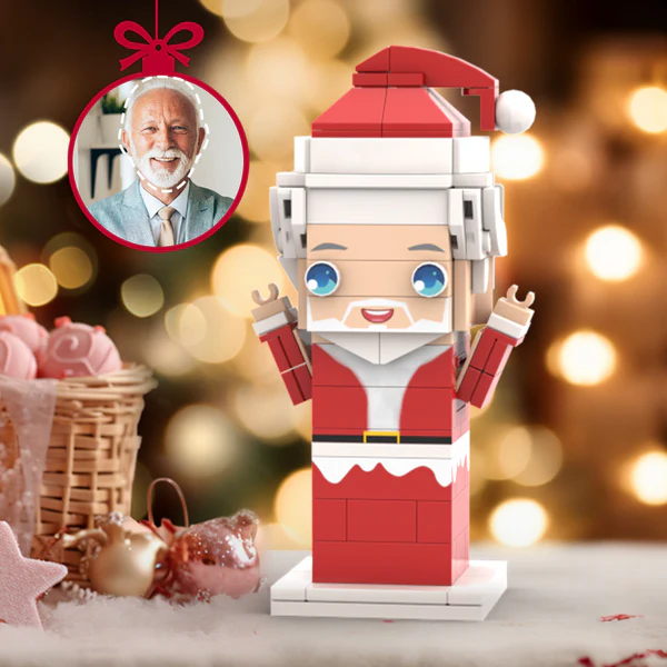 Christmas Gifts Custom Head Brick Figures Personalized Santa Brick ...