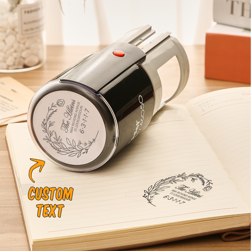 Personalized Address Stamp Self Inking Stamp 5 Colors for Wedding ...