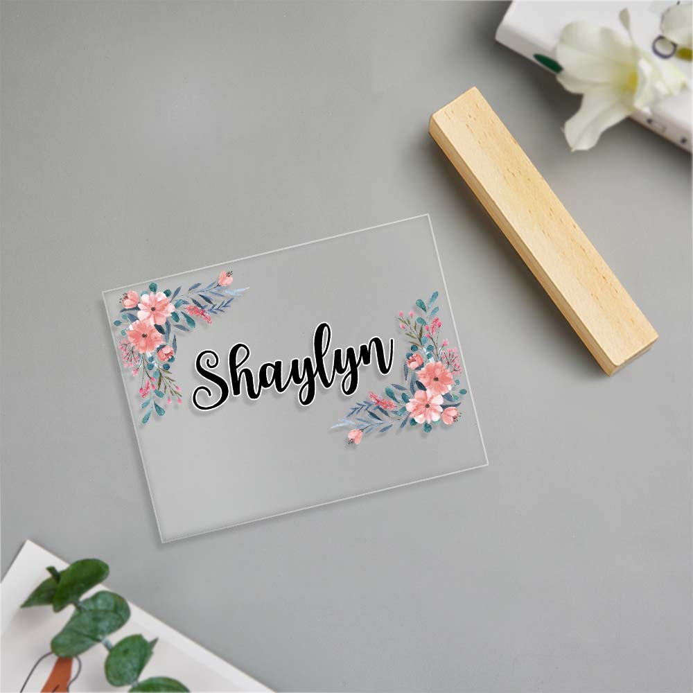 Desk Name Plate for Office Desktop Custom Corporate Nameplate for Boss ...