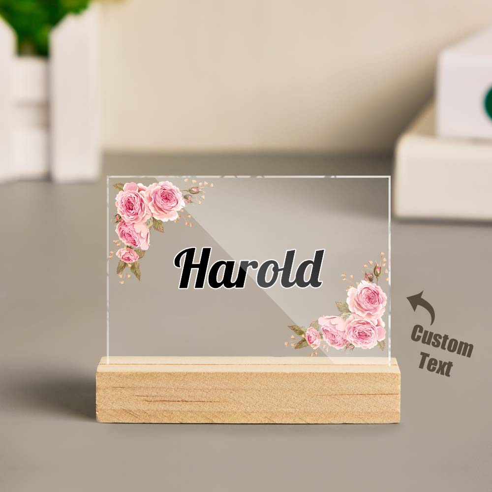 Desk Name Plate for Office Desktop Custom Corporate Nameplate for Boss ...