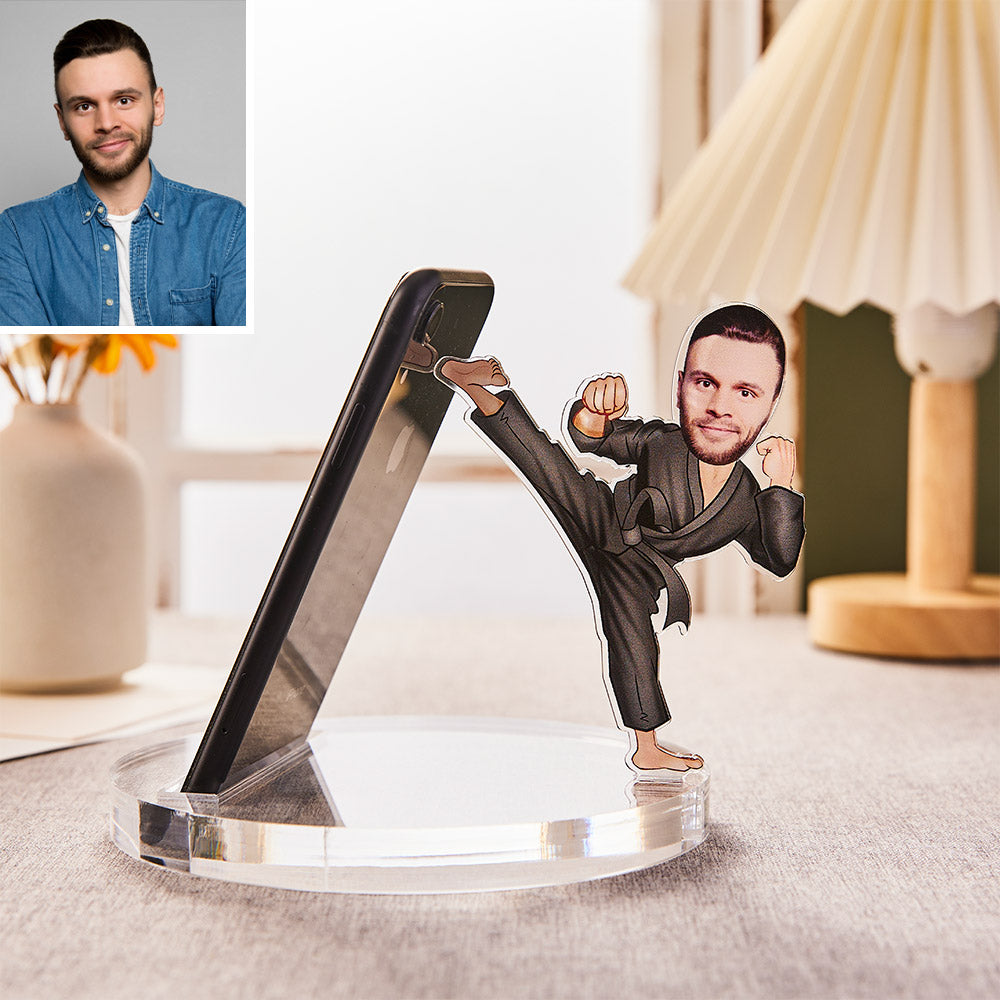 Personalized Photo Acrylic Phone Holder Stand Unique Fun Mobile Phone ...