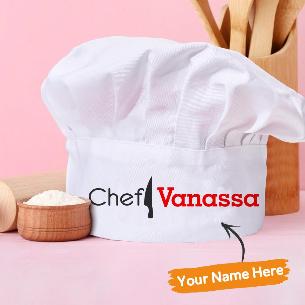 Personalized Chef Hat Custom Name Chef Hat Kitchen Gifts for Family ...