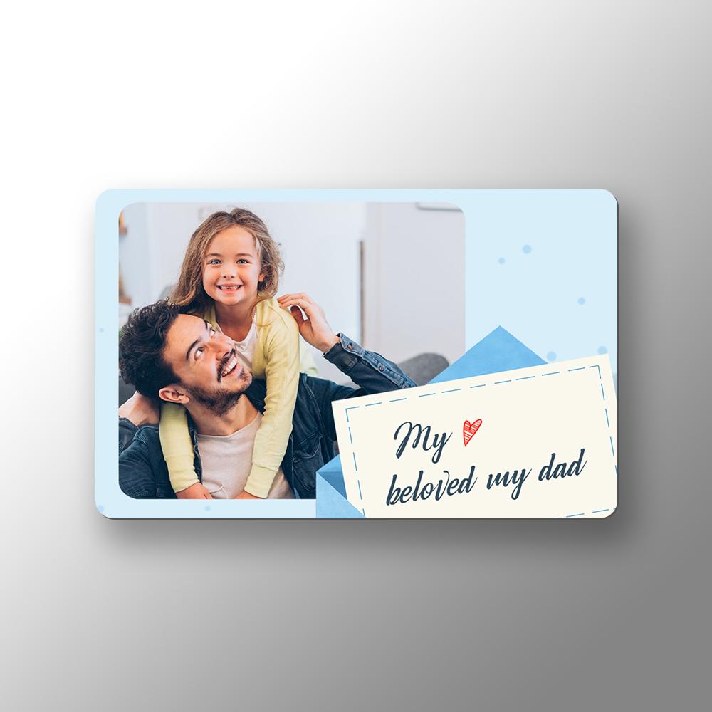 Custom Photo Wallet Insert Card Father's Gifts Card - MadeMine Custom ...
