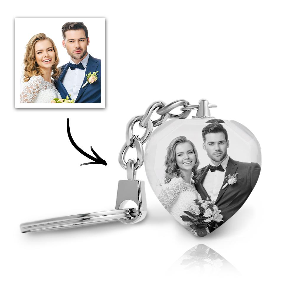 Custom Photo Keychain Crystal Keychain White And Black Filter Perfect ...