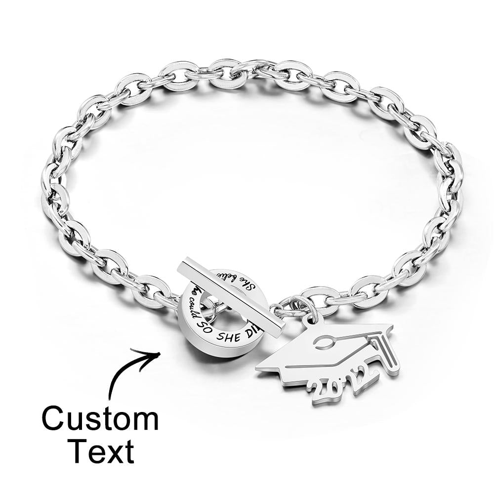 Custom Engraved Bracelet Graduation Season Commemorative Gifts ...