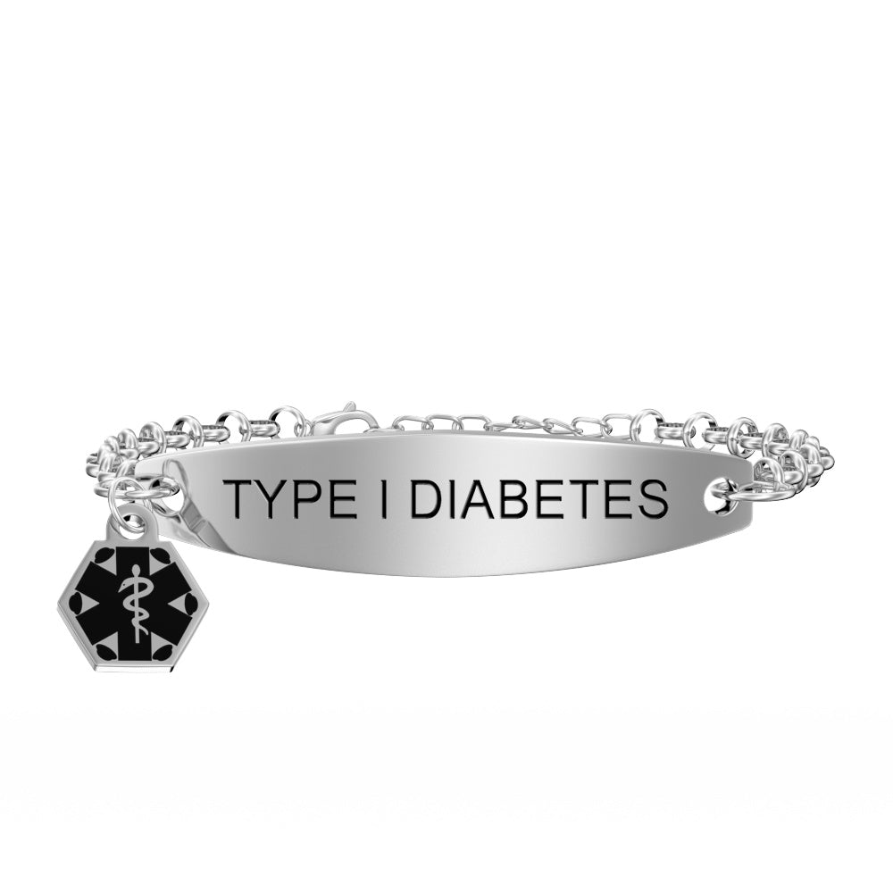 Type 1 Diabetes Bracelet Personalized Diabetes Awareness Bracelet Gift ...