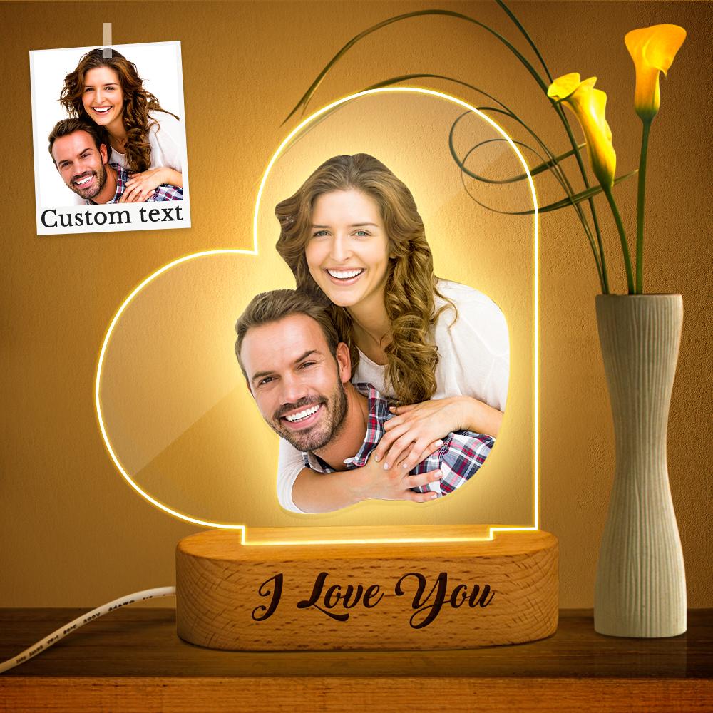 Customized Night Light Personalized Text Photo Night Light Personalized ...